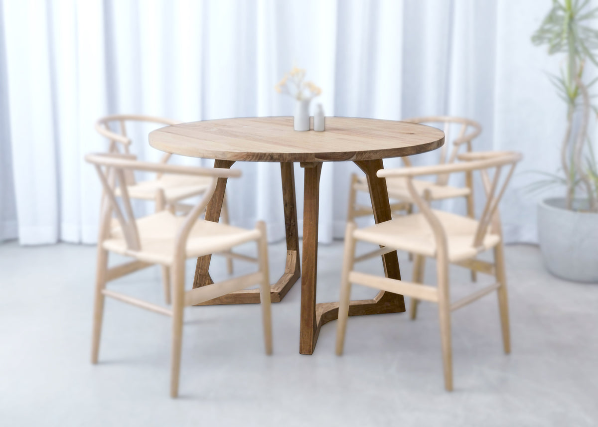 Atlas Round Dining Table - 120cm – Solstice Living