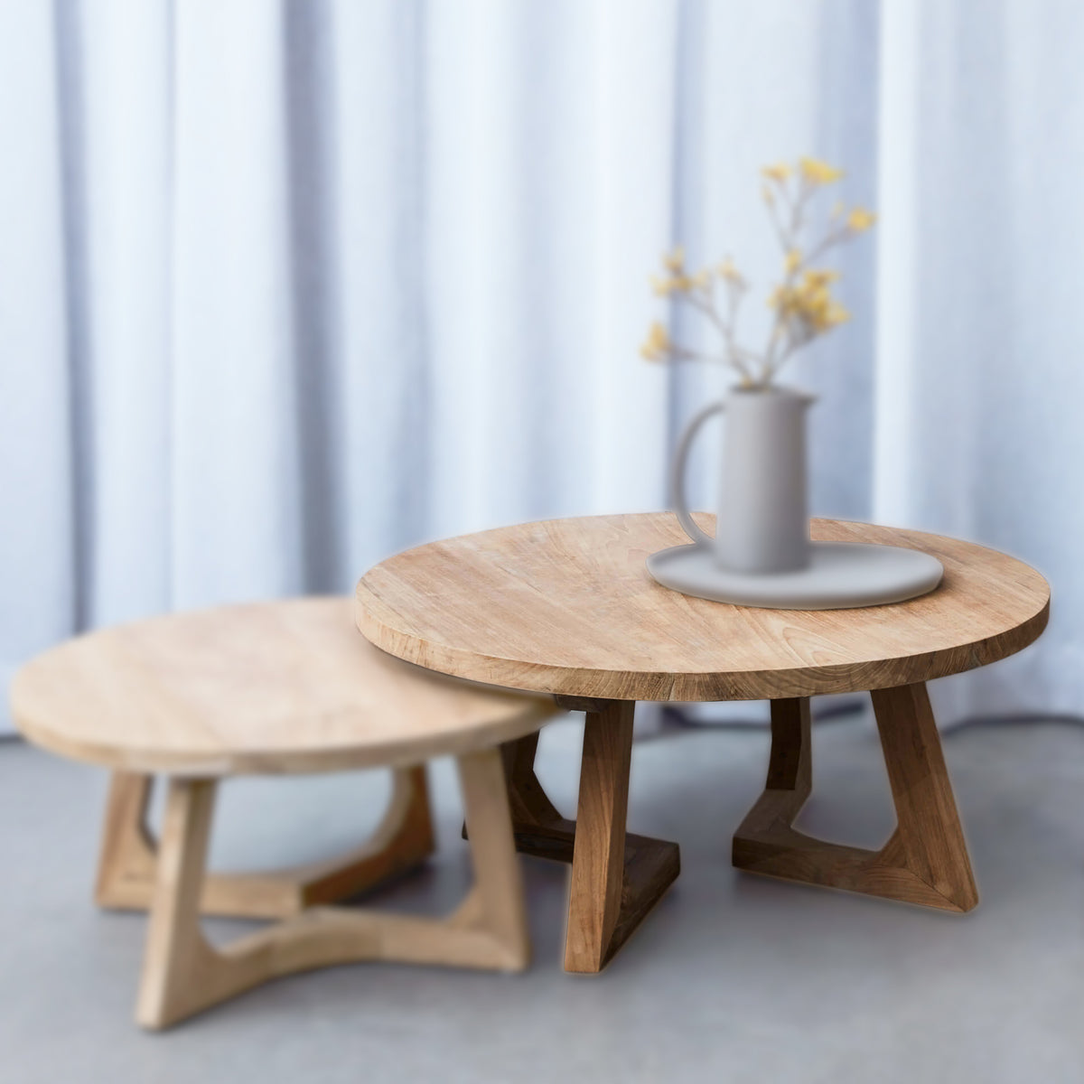 Atlas Round Coffee Table - Medium – Solstice Living